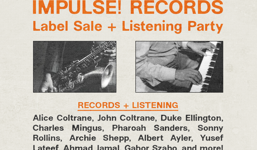 Impulse! Records Label Sale + Listening Party | In Sheeps Clothing